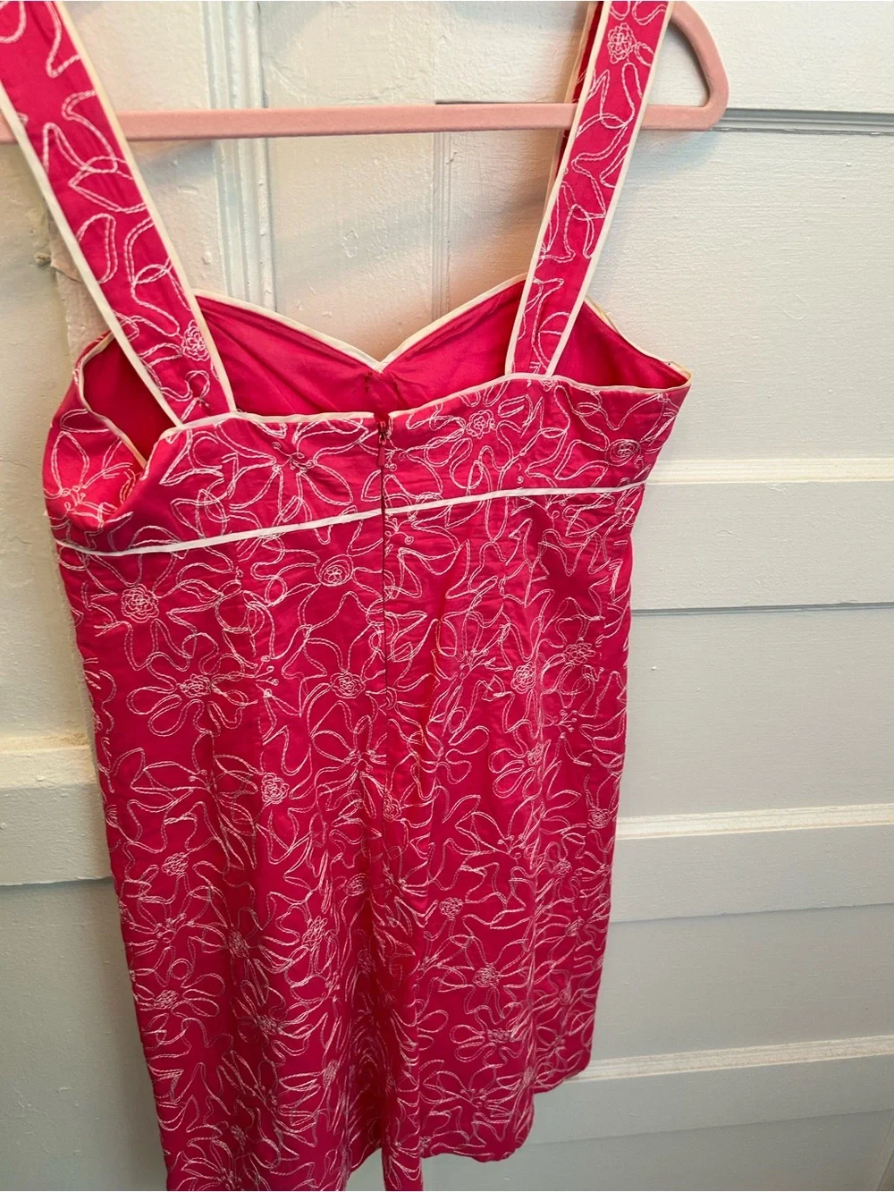 Lilly Pulitzer | Dresses | Lilly Pulitzer Shift Dress Hot Pink Cotton ...